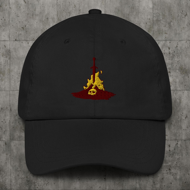 Bonfire Dark Souls Hat: Embroidered Gamer Dad Hat - Etsy