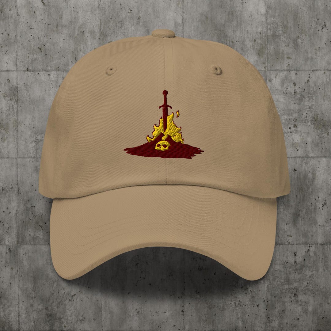 Bonfire Dark Souls Hat: Embroidered Gamer Dad Hat - Etsy