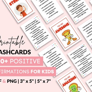 300+ Positive Affirmations for Kids | Printable Flashcards | Gift for ...