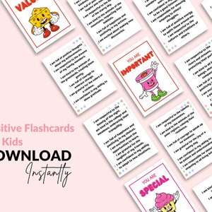 300+ Positive Affirmations for Kids | Printable Flashcards | Gift for ...