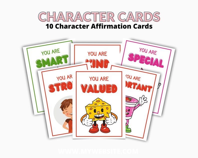 300+ Positive Affirmations for Kids | Printable Flashcards | Gift for ...