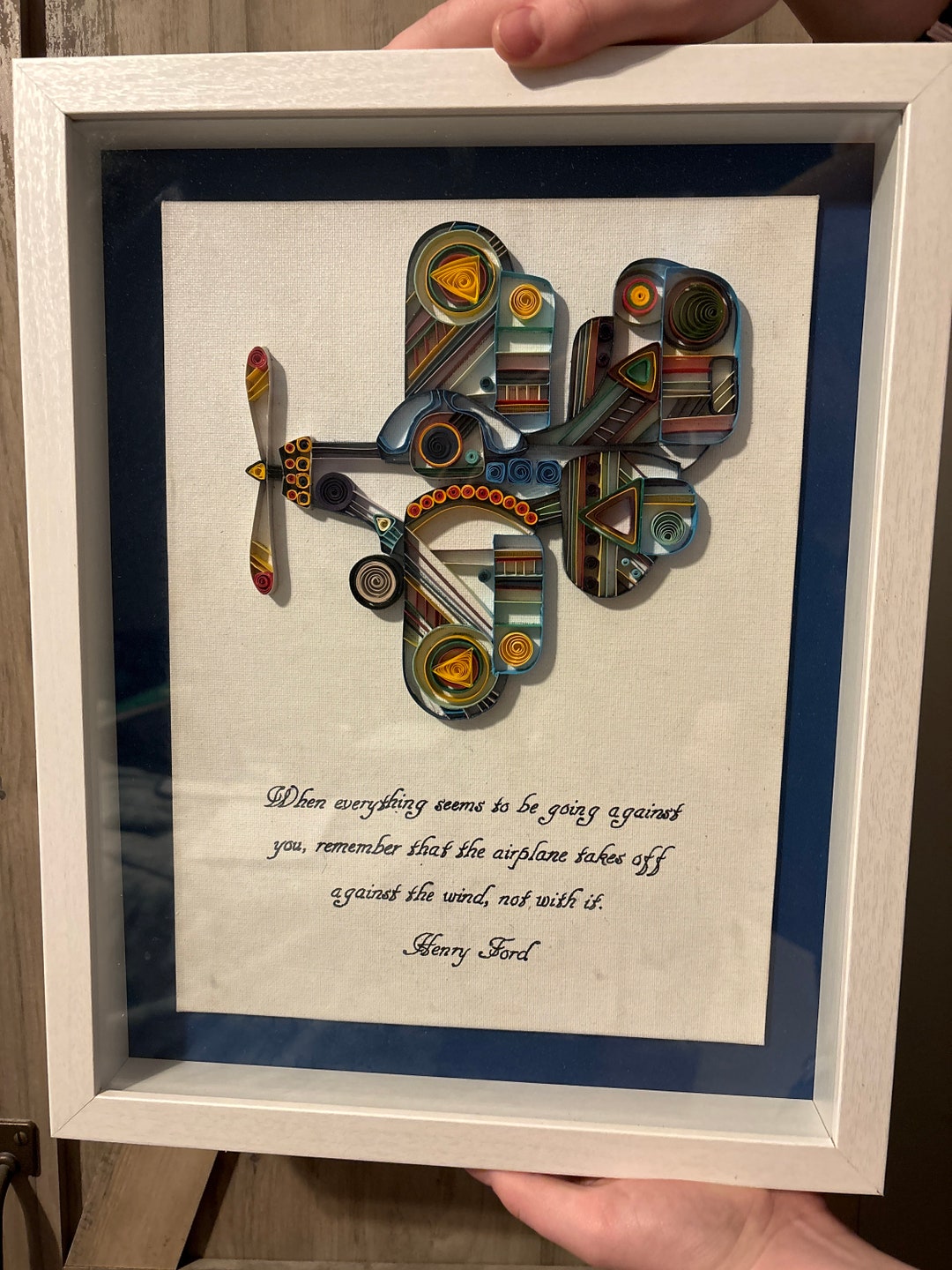 Paper Quilled Airplane - Etsy