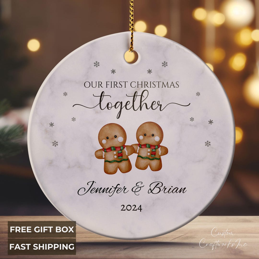 Couples Ornament Personalized First Christmas Together Ornament Gift ...