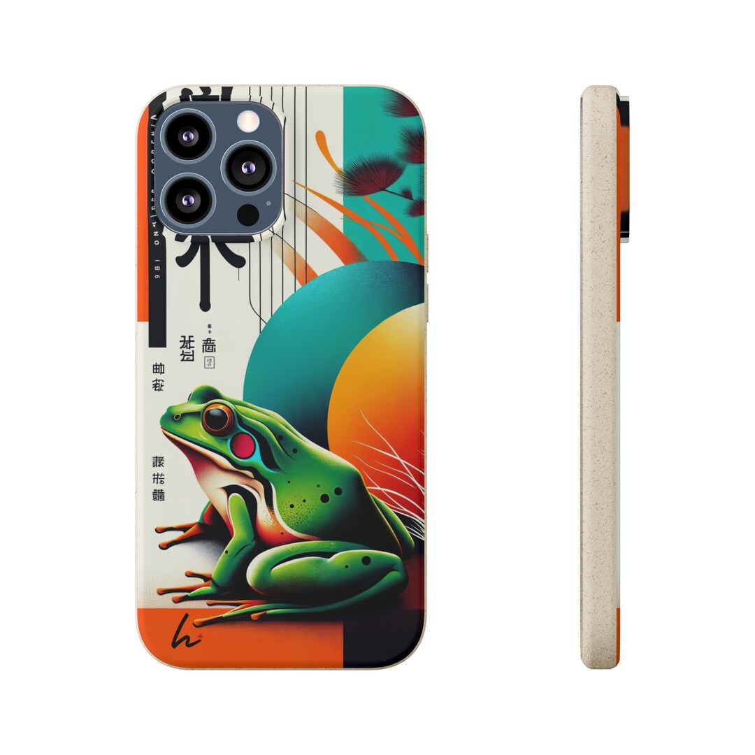 Japanese Cute Frog Biodegradable Phone Case Gift Packaging Iphone ...