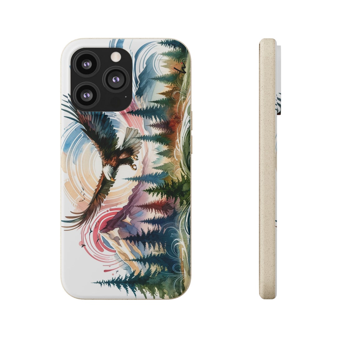 Canadian Cute Eagle Biodegradable Phone Case Gift Packaging Option ...