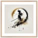 Abstract Samurai Watercolor Art - Framed Poster - Zen Minimalist Decor ...