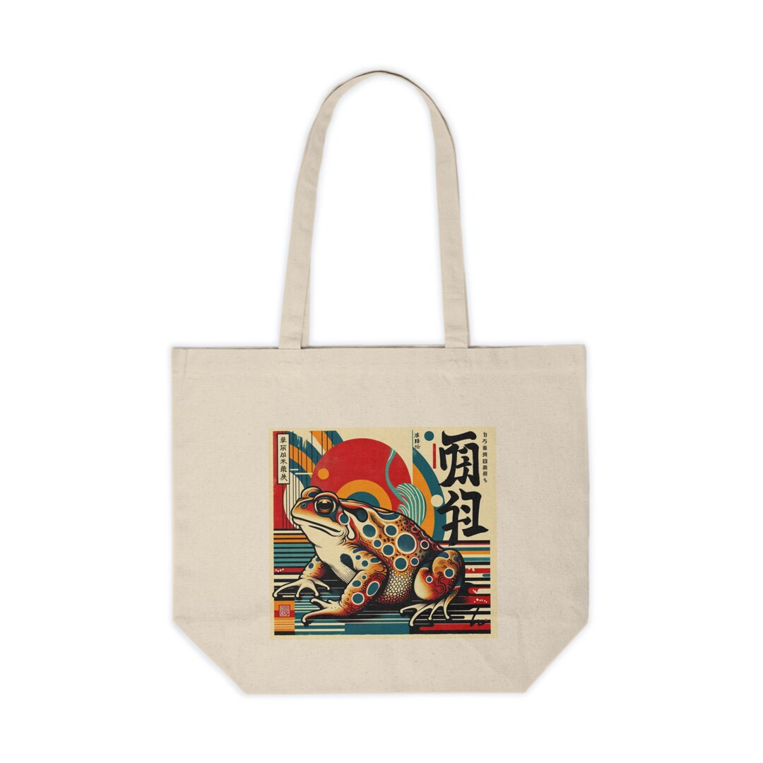 Eco-friendly Practical Japanese Frog Design Canvas Shopping Tote Bag - Etsy