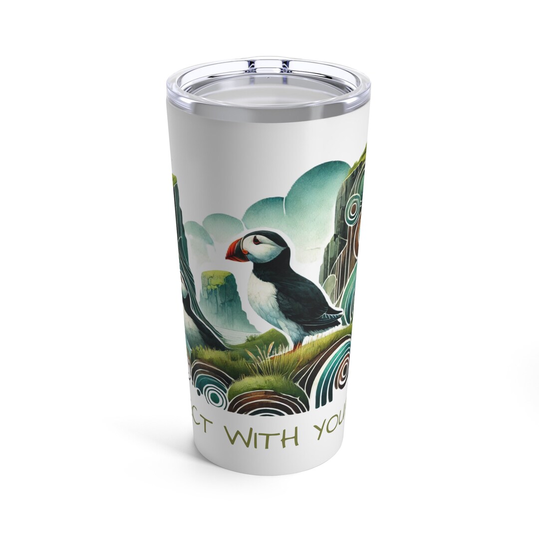 Icelandic Cute Puffin Lover Tumbler Cool Special Occasion Tumbler ...