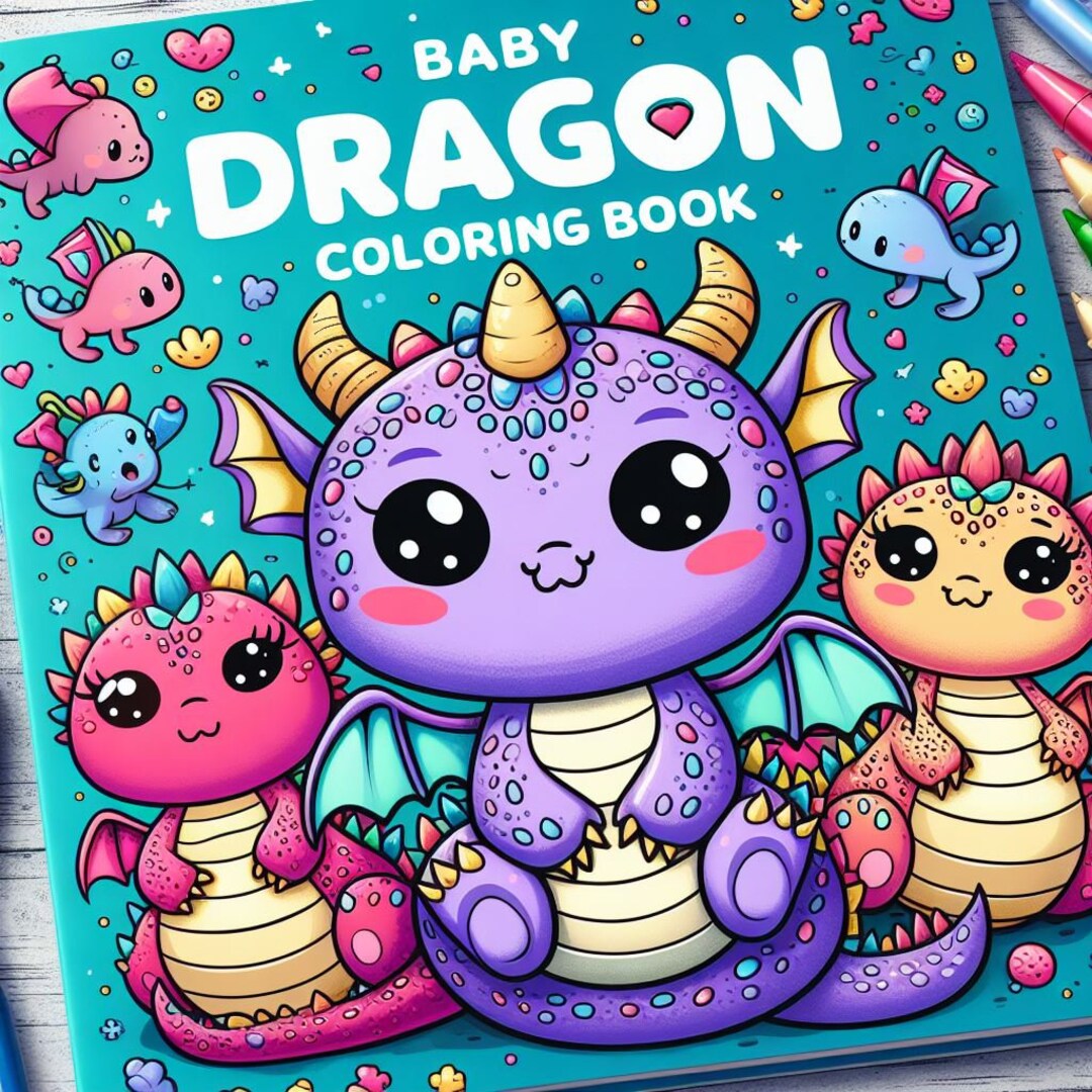 Welcome to the “baby Dragon Coloring Book”! 157 Pages of Coloring - Etsy