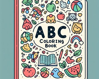 ABC Coloring Book 3, 26 Pages to Color - Etsy