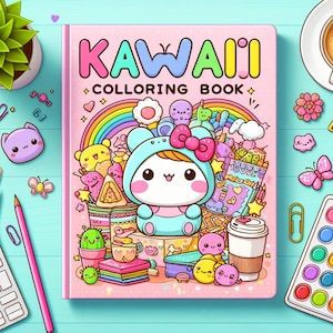 Welcome to the “kawaii Coloring Book”! 172 Pages of Coloring - Etsy