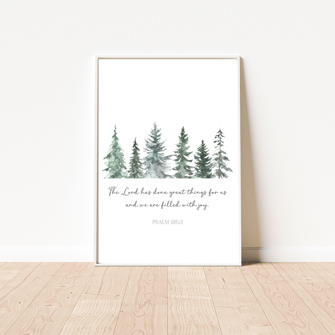 The Lord Has Done Great Things, Psalm 126:3, Christmas Wall Art ...