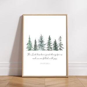 The Lord Has Done Great Things, Psalm 126:3, Christmas Wall Art ...