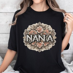 Vintage Floral Nana PNG Nana DTF Nana Flower Sublimation Vintage Flowers Png Nana Clipart Nana ...