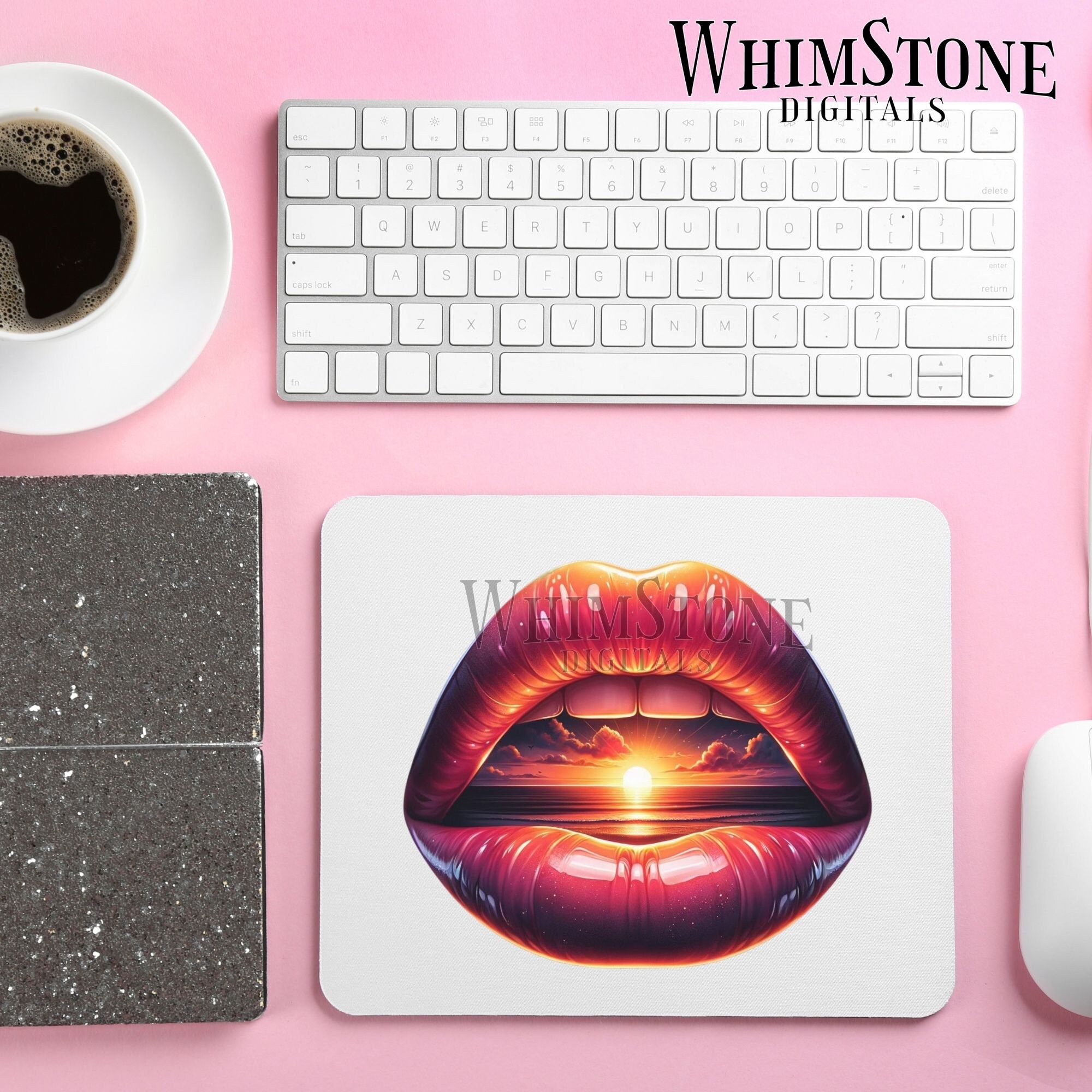 Sunset Lips PNG, Kiss Lips Dtf Design, Sunset Clipart, Horizon Scenery ...