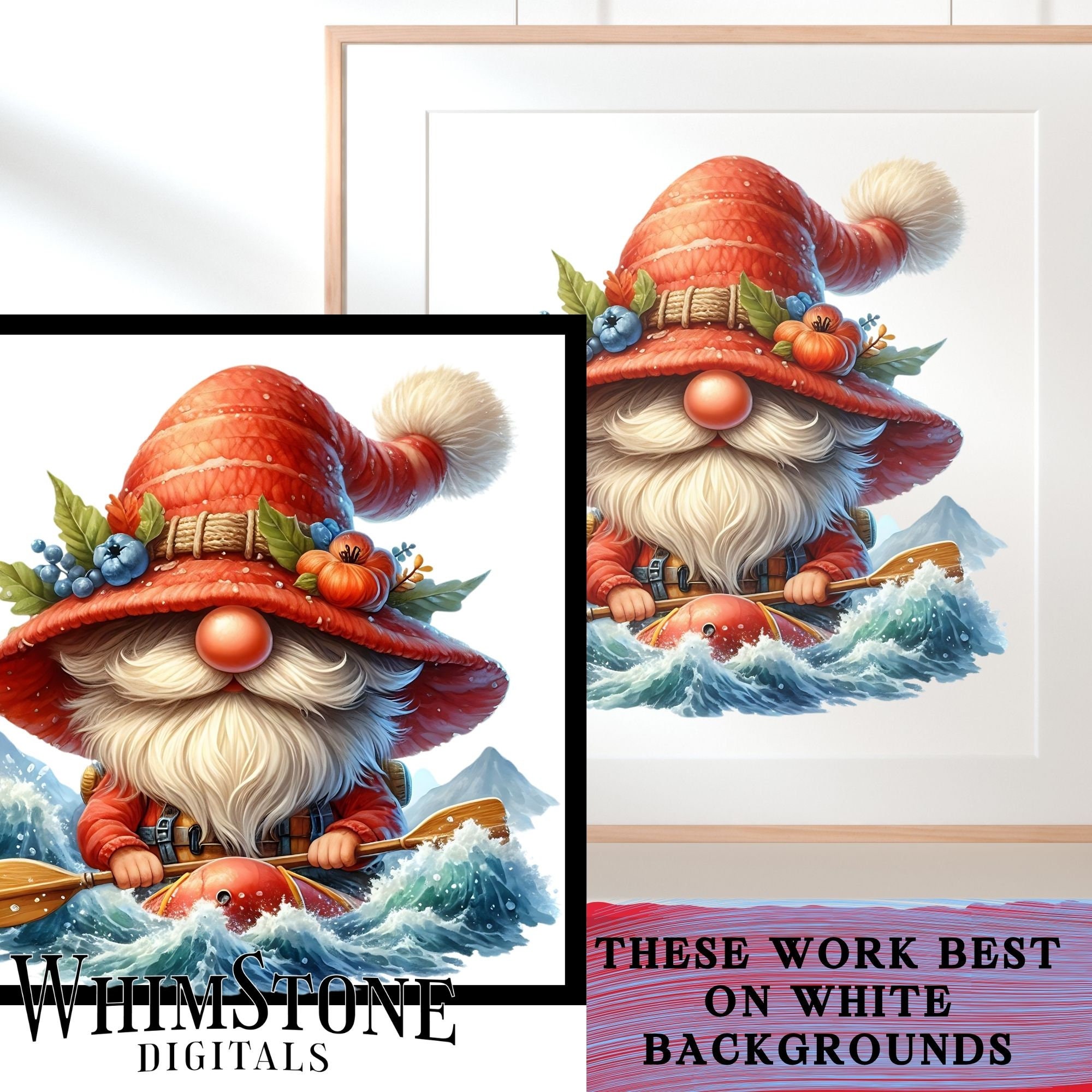 Adventurous Gnomes Clipart Bundle, Outdoorsy Gnome PNG Bundle, Thrill-seekers, Outdoor Gnome ...
