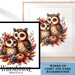 Owls in Autumn Clipart Bundle, Autumn PNG Bundle, Fall Owls Pngs, Owl ...