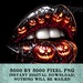 Spooky Lips PNG, Lips Dtf Design, Jack O Lantern Lips Clipart, Kiss ...