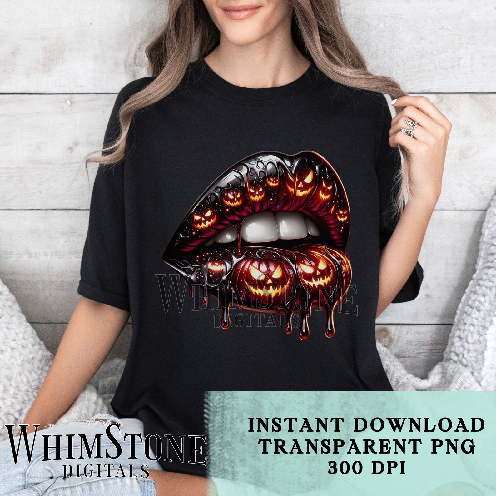 Spooky Lips PNG, Lips Dtf Design, Jack O Lantern Lips Clipart, Kiss ...