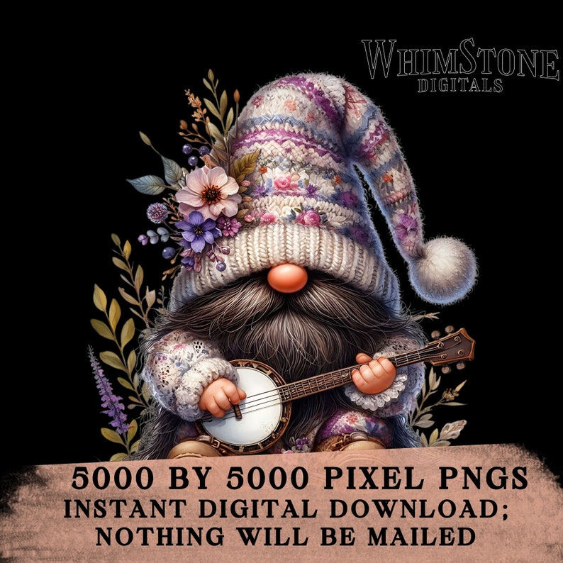 Cottagecore Gnomes Clipart Bundle, Woodland Gnome PNG Bundle ...