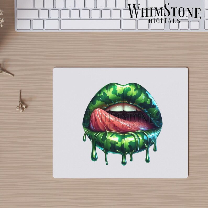 Camouflage Lips PNG Bundle, Camo Lips Clipart, Dtf Design, Licking Lips ...