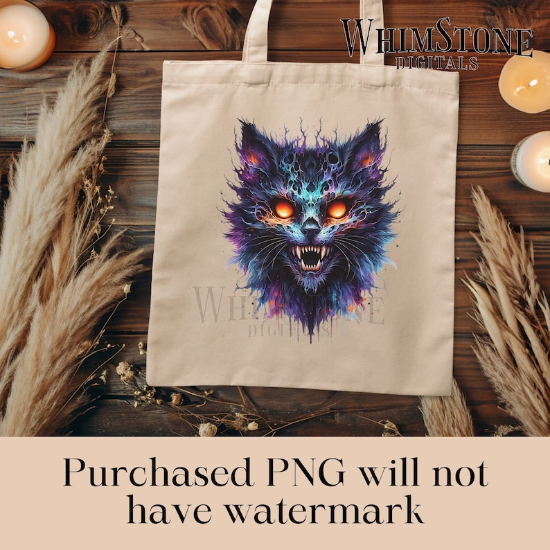 Undead Cat PNG, Creepy Cat Dtf Design, Halloween Clipart, Haunting ...