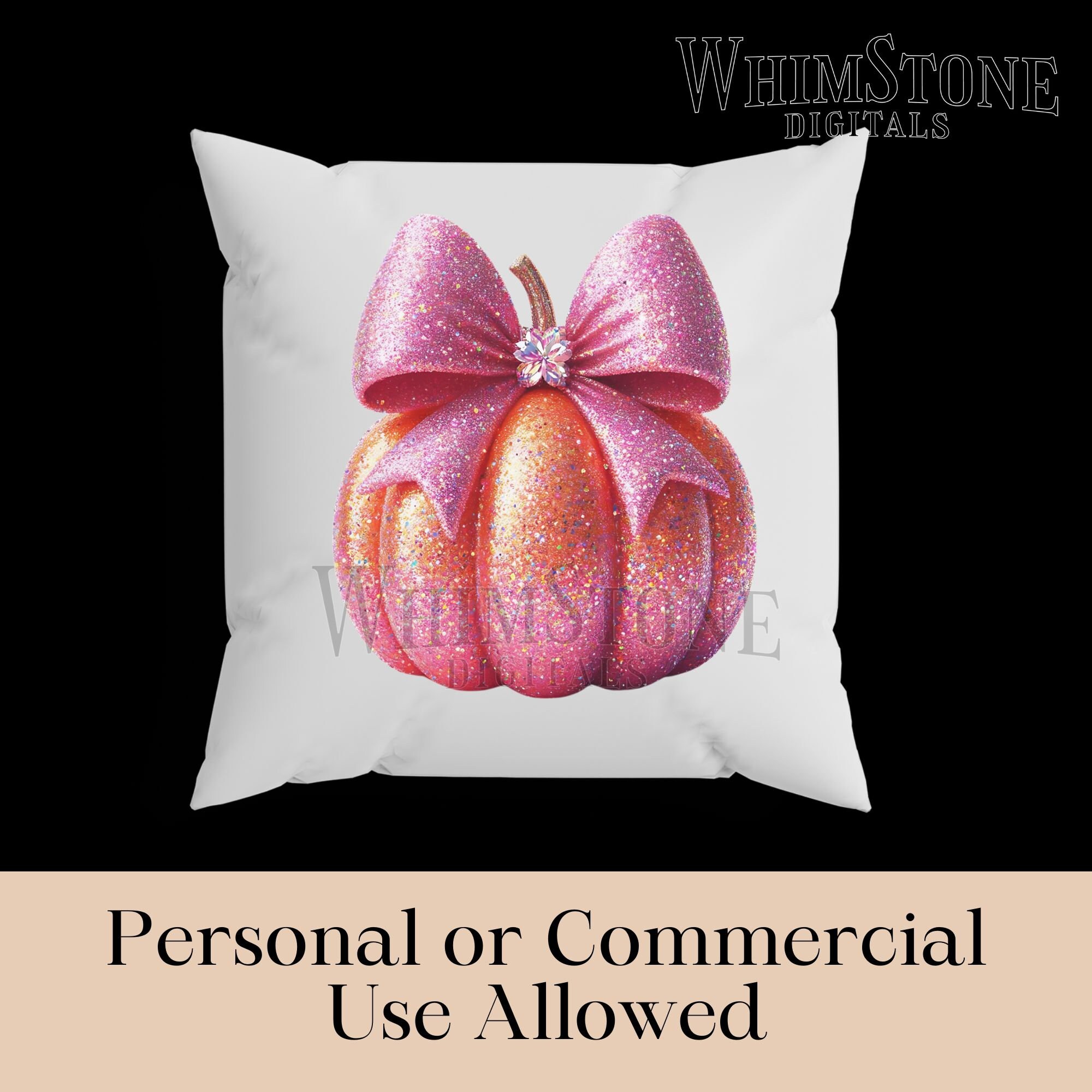 Glittery Pink Pumpkin PNG, Bedazzled Pumpkin Clipart Coquette Pumpkin ...