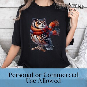 Owls in Autumn Clipart Bundle, Autumn PNG Bundle, Fall Owls Pngs, Owl ...