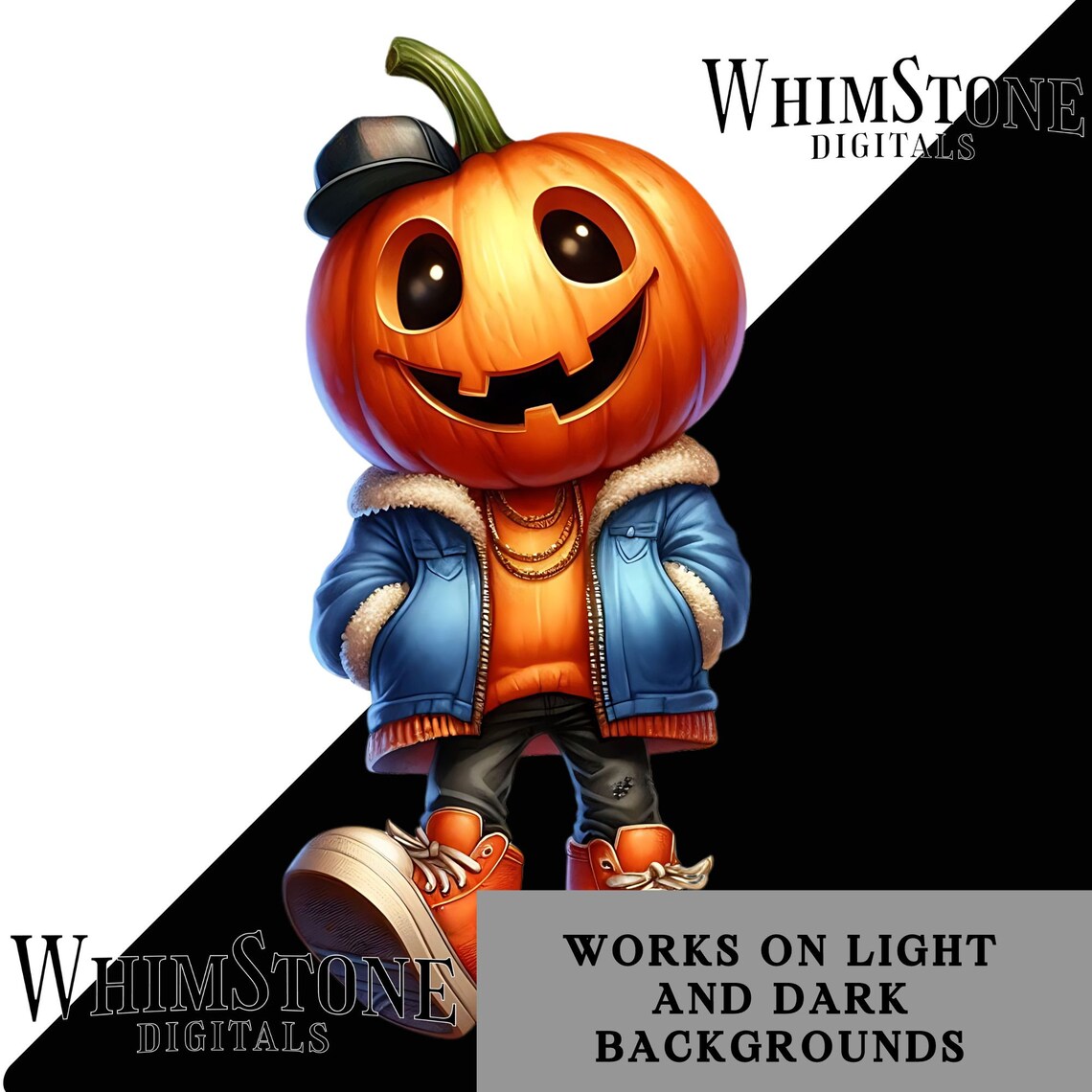 Hip Hop Pumpkin Man PNG, Pumpkin Dtf Design, Pumpkin Head Sublimation ...