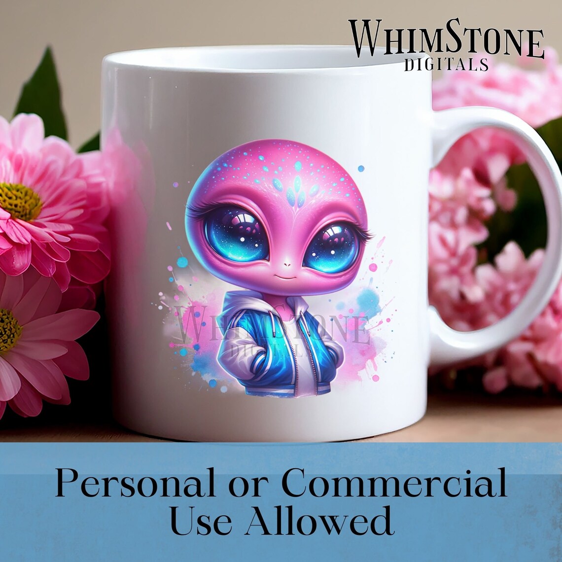 Watercolor Hip Hop Alien Clipart Bundle, Cool Alien PNG Bundle, Fun ...