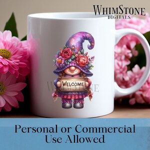 Welcome Gnomes Clipart Bundle, Gnomes With Welcome Signs PNG Bundle ...