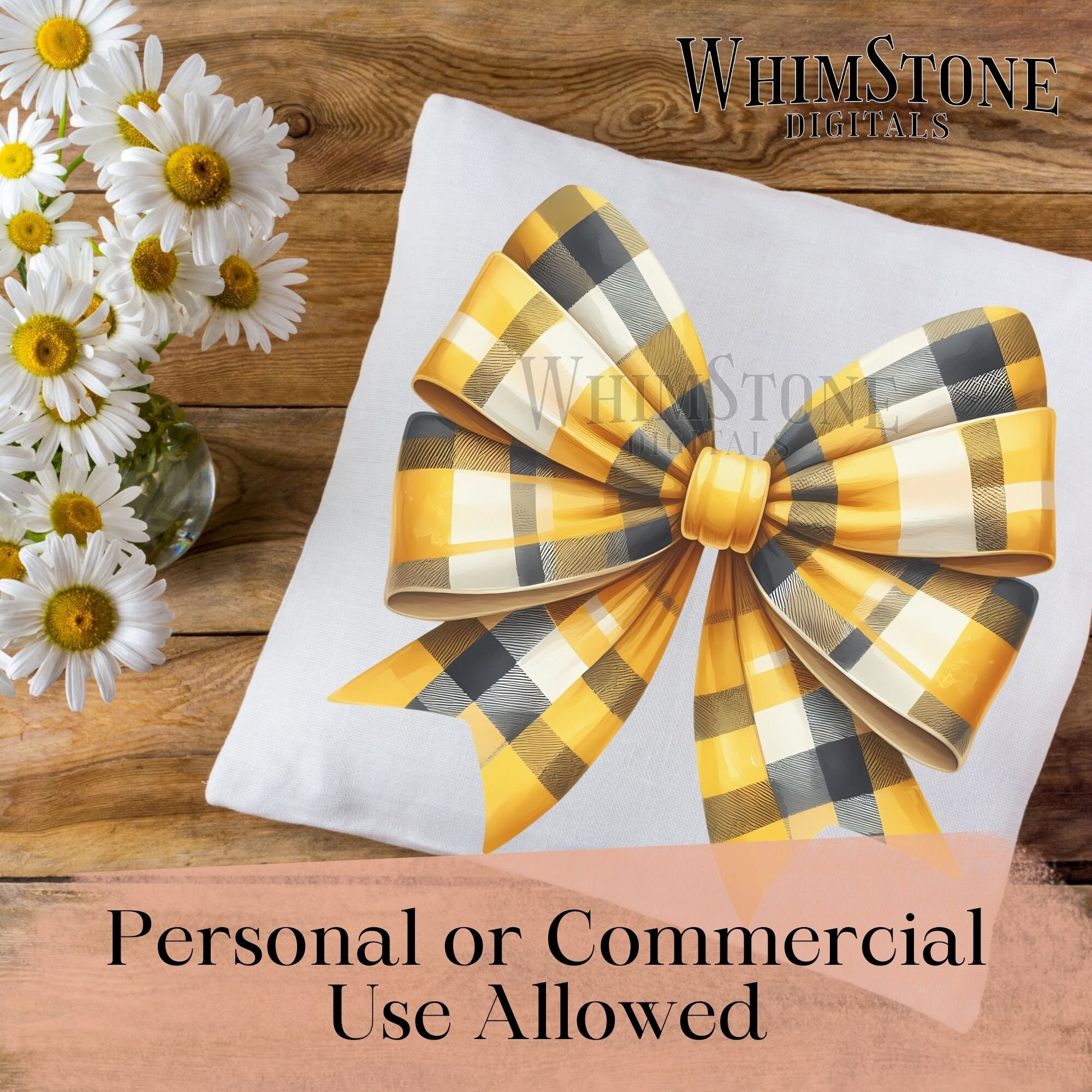 Watercolor Plaid Bow Clipart Bundle, Buffalo Plaid Bows PNG Bundle ...