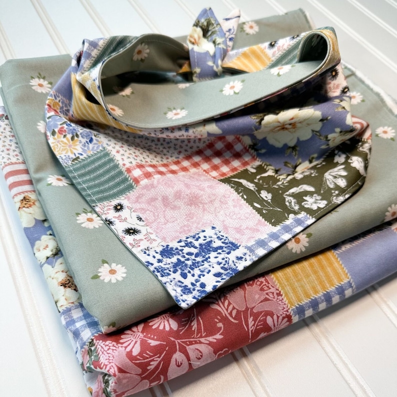Patchwork Daisy Bandana - Etsy