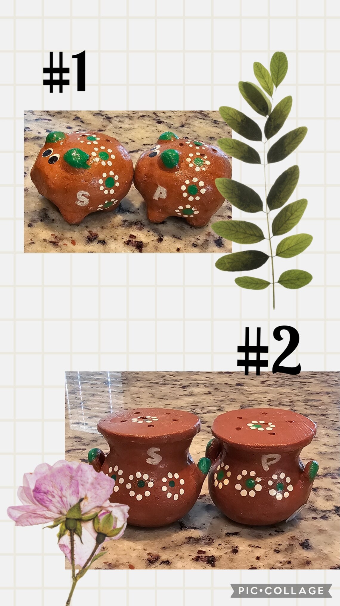 Clay Salt Shaker Set Piggy Salt Shakers Mexican Salt Shakers - Etsy