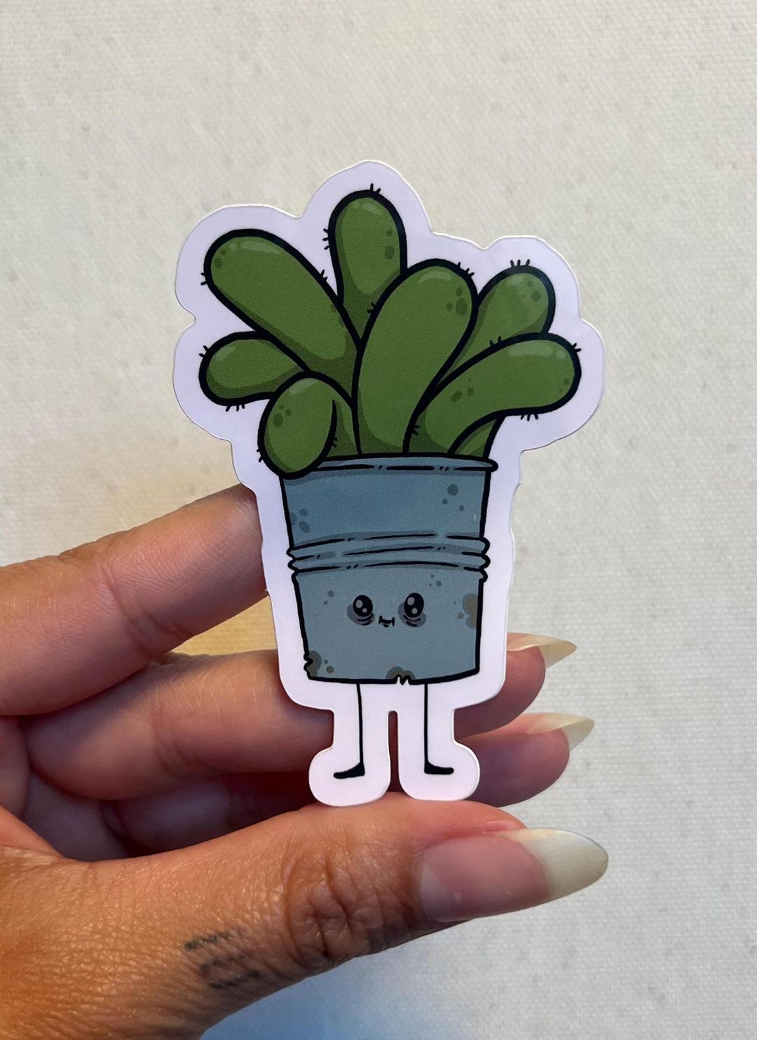 Pot Head Sticker, Plant Sticker, Cute Stickers, Vinyl Stickers, Sticker ...