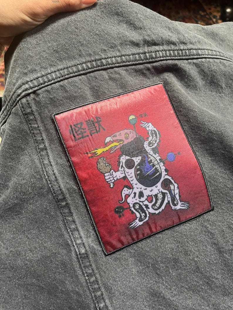 KAIJU Vulture Anatomy Patch, Iron on Patch, Kaiju, Retro, Kaiju Poster ...