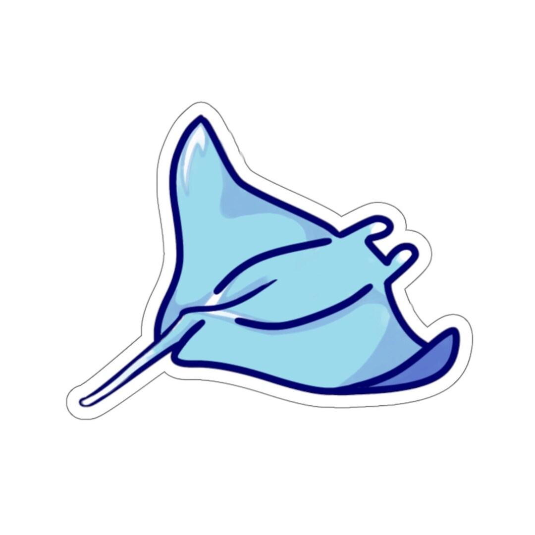 Manta Ray Kiss-cut Stickers Manta Ray Sticker Sting Ray Sticker ...