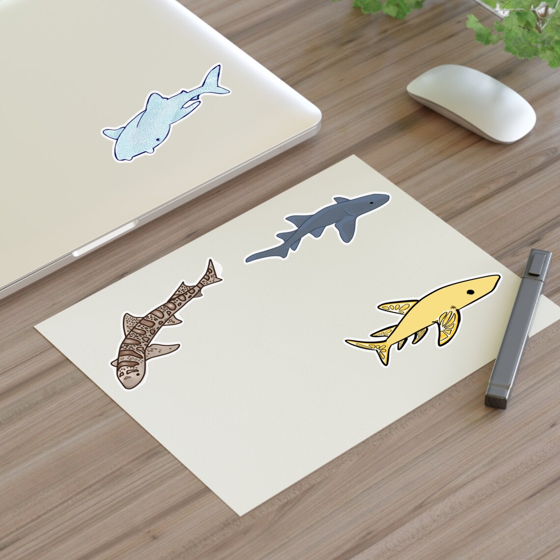 Shark Sticker Sheets Whale Shark Sticker Sheet Leopard Shark Sticker ...