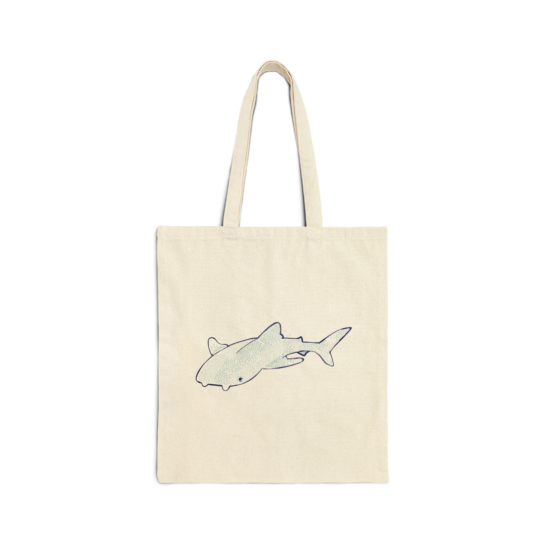 Whale Shark Cotton Canvas Tote Bag Whale Shark Tote Whale Shark Bag ...
