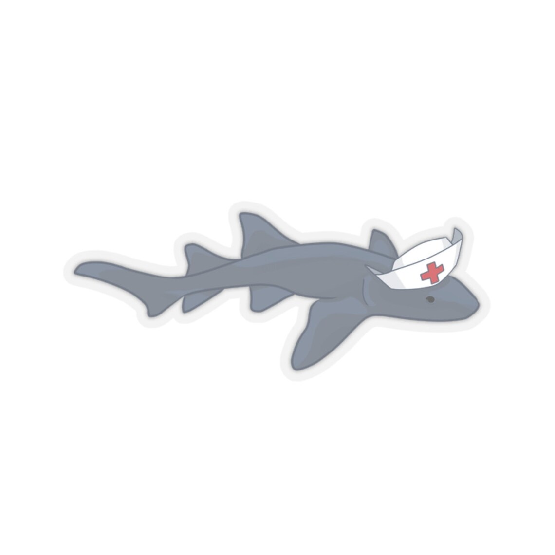 Nurse Shark Kiss-cut Stickers Nurse Shark Sticker Shark Sticker Nurse ...