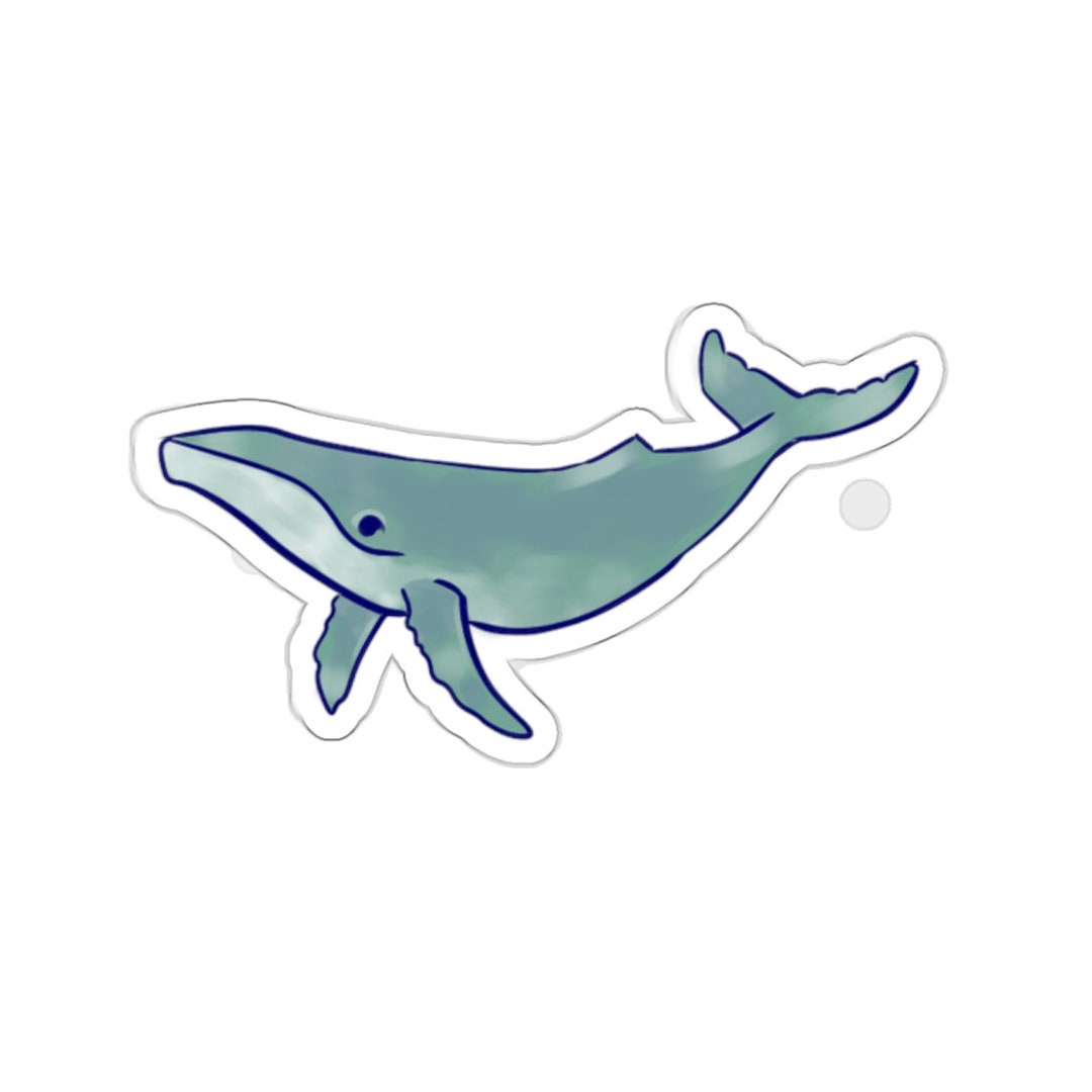 Humpback Whale Kiss-cut Stickers Humpback Whale Sticker Whale Sticker ...