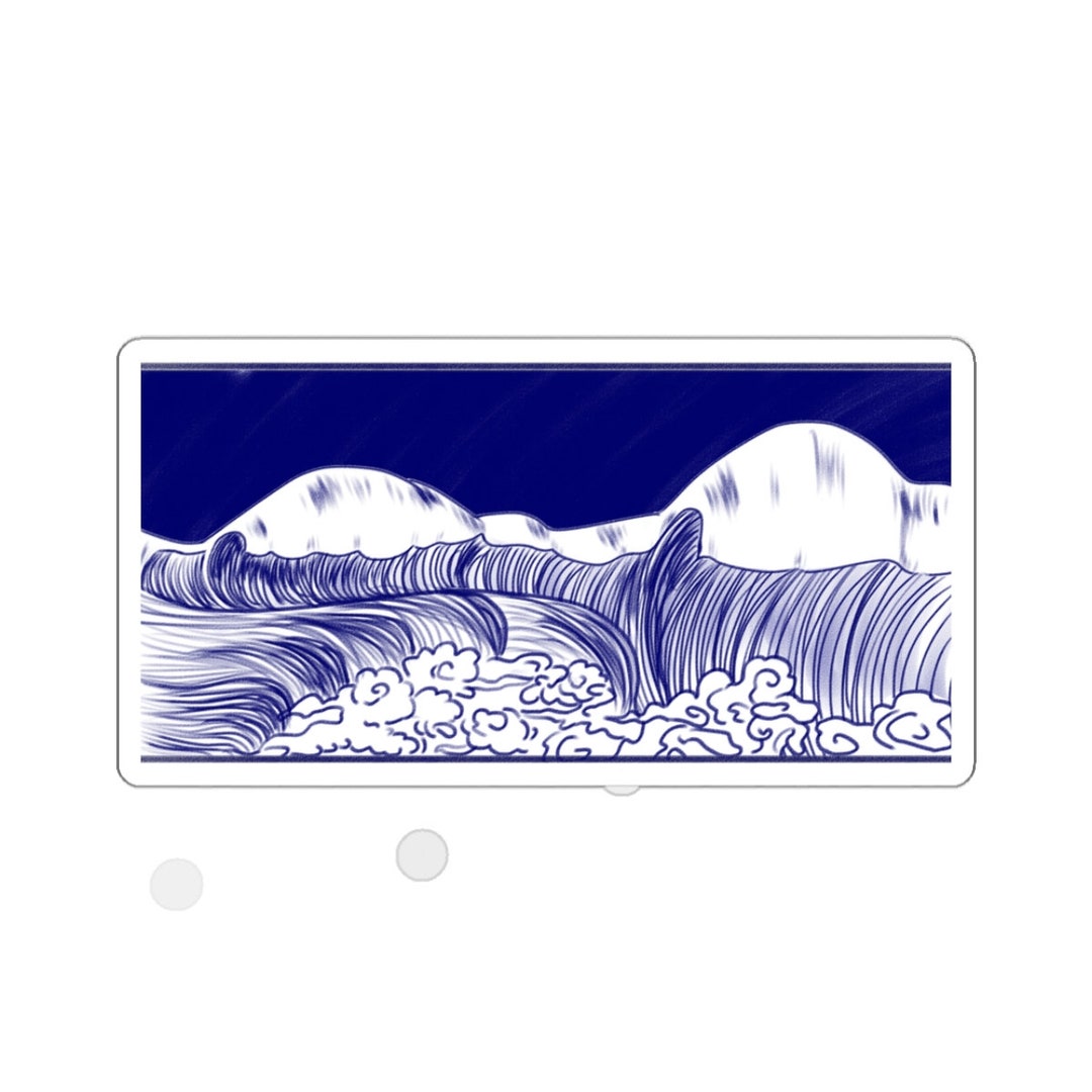 Seaside Kiss-cut Stickers Seaside Sticker Ocean Sticker Stormy Ocean ...