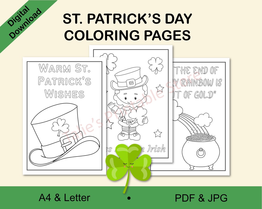 St. Patrick’s Day Coloring Pages, Printable Coloring Pages, Kids ...