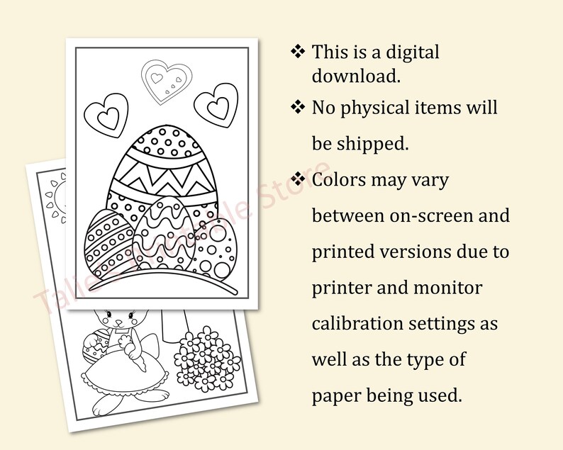 Easter Coloring Pages for Kids, Printable Easter Activites, Fun Easter ...