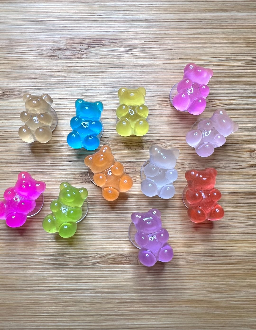 Glowing Gummy Bear Shoe Charms - Etsy Australia
