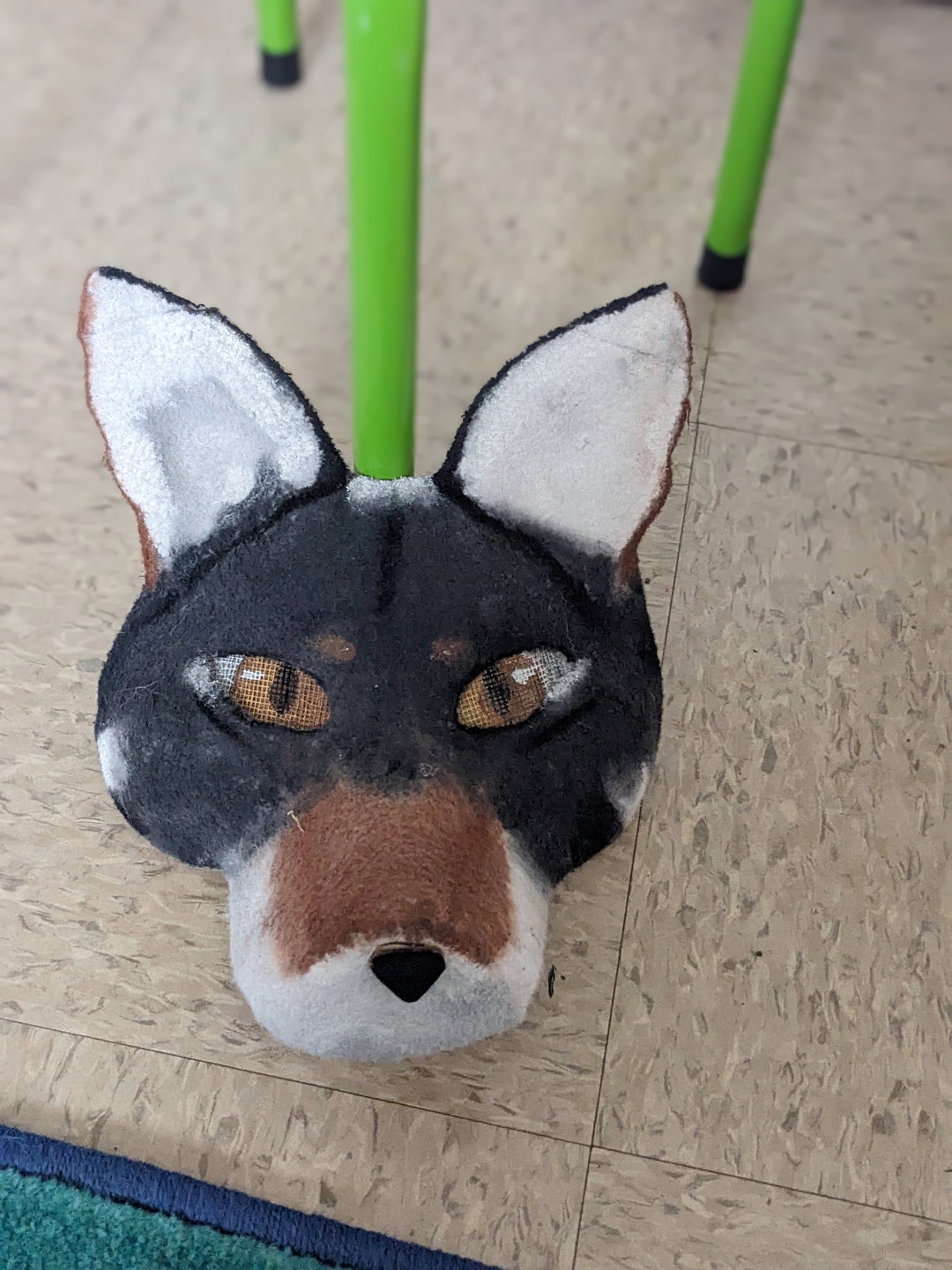 Sea Wolf Mask- -hazel and Gold Mesh Eyes - Hand Painted - Ready to Find ...