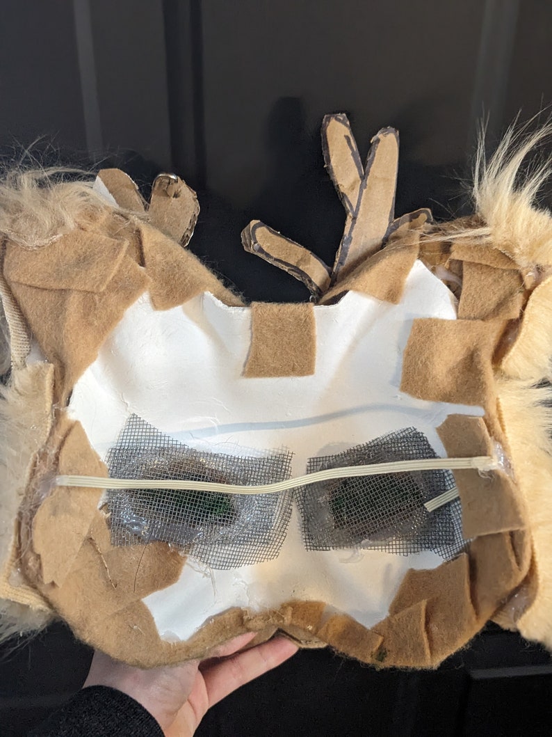 Therian Deer Mask Buck -handmade- Felted - Etsy