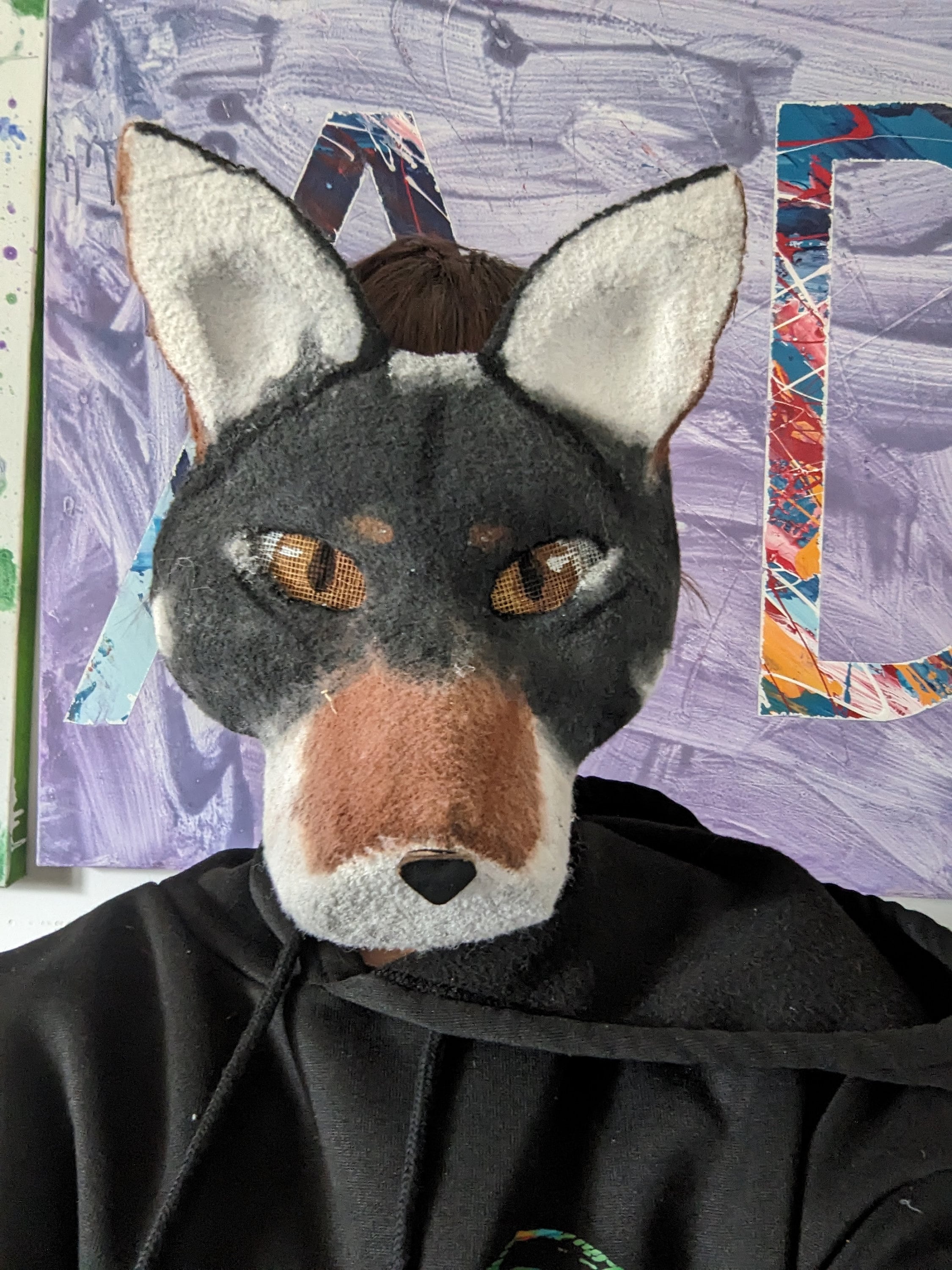 Sea Wolf Mask hazel and Gold Mesh Eyes Hand Painted Ready to Find a New ...