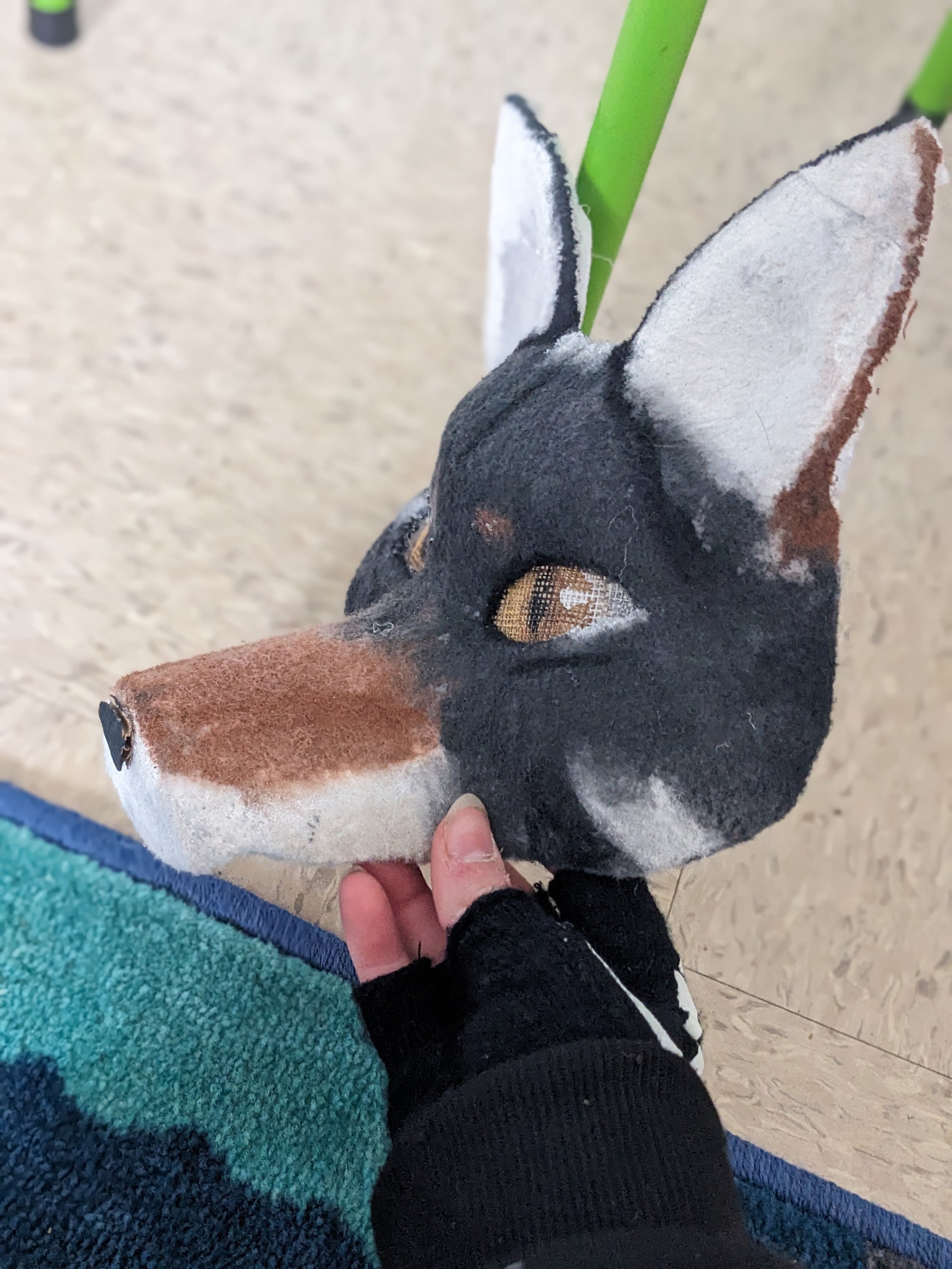 Sea Wolf Mask- -hazel and Gold Mesh Eyes - Hand Painted - Ready to Find ...