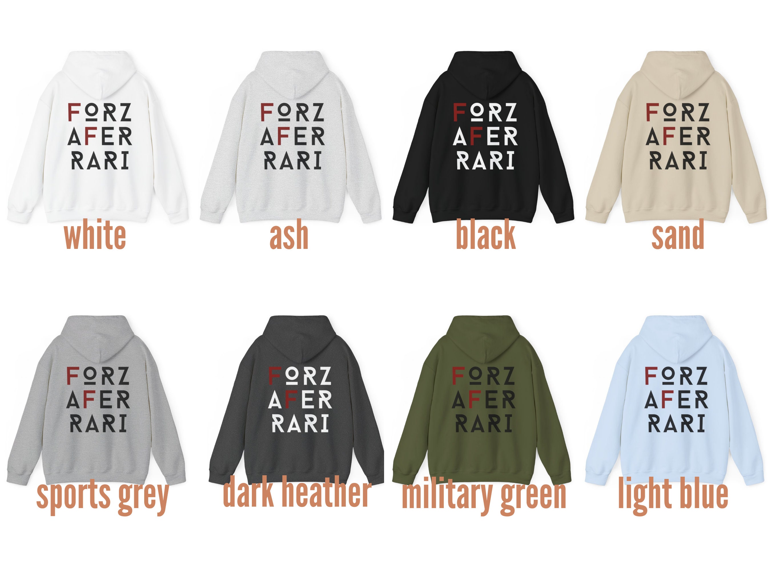 Stacked Forza Ferrari Hoodie, Racing Hoodie, Ferrari Hoodie, Race Car ...